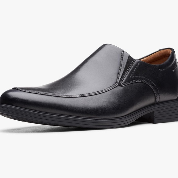 Clarks | Shoes | Clarks Mens Whiddon Step Black Leather Loafers Us 7 M ...